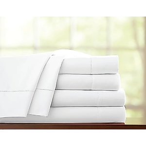 Pointehaven T-800 Pima Cotton Deep Pocket Luxury King Sheet Set, White