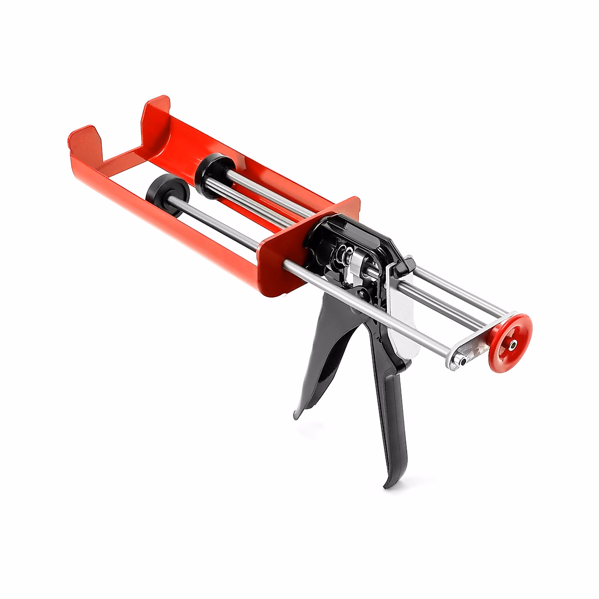 QWORK Epoxy Gun 400 mL/13.5 fl oz (1:1 Mix Ratio) Caulking Gun Effortless Silicone Sealant Caulk Gun, Dual Component Applicator for Panel Bond Gun