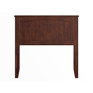 AFI Nantucket Twin Solid Wood Panel Headboard in Walnut