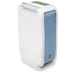 Ivation 13-Pint Small-Area Desiccant Dehumidifier Compact and Quiet - With Continuous Drain Hose for Smaller Spaces, Bathroom, Attic, Crawlspace and Closets - For Spaces Up To 270 Sq Ft, White