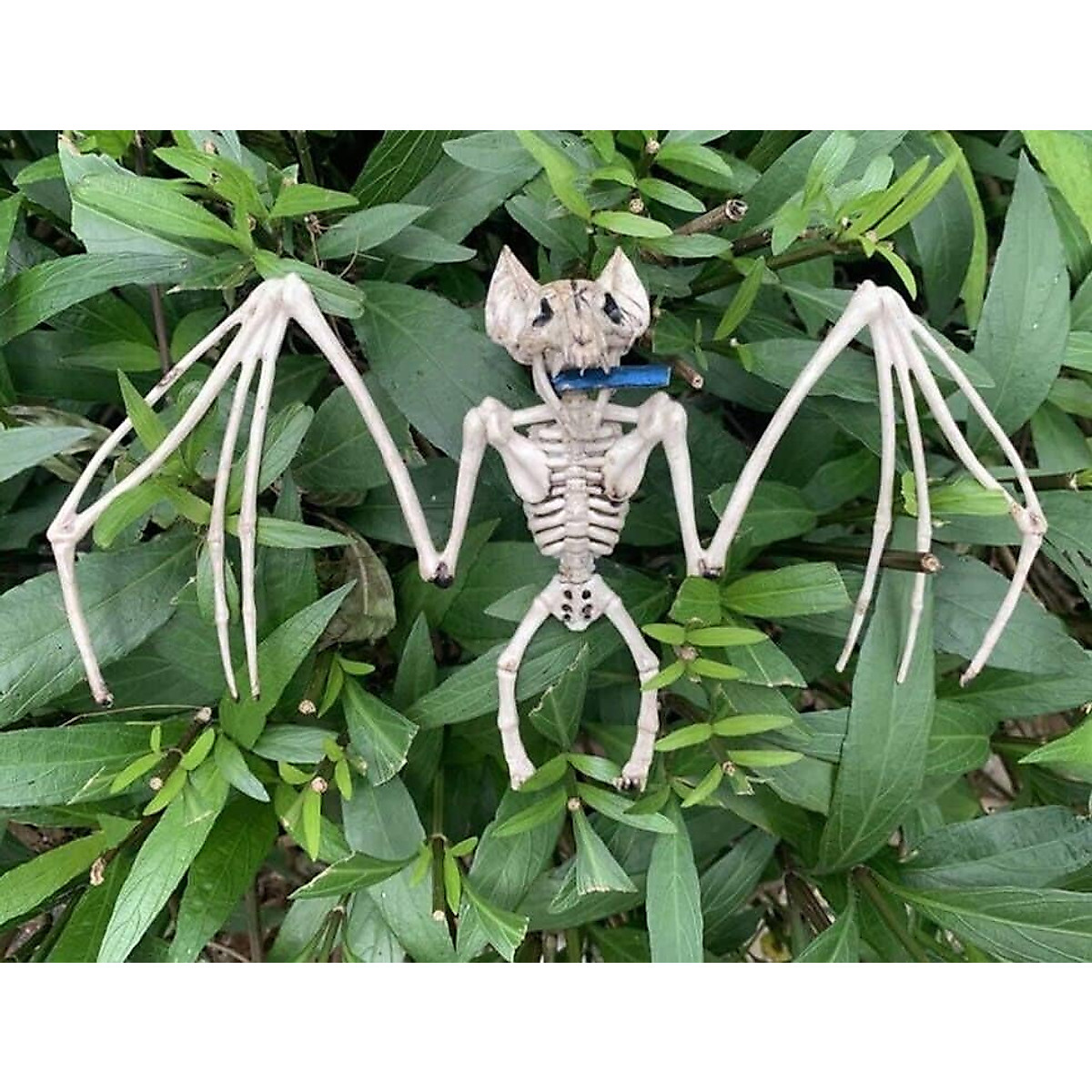 Aweilan Halloween Animal Skeleton,Horrible Bat Skeleton Simulation Bat Model Vivid Bat Bone for Yard Garden Lawn Patio Halloween Party Favors Decor-4pcs