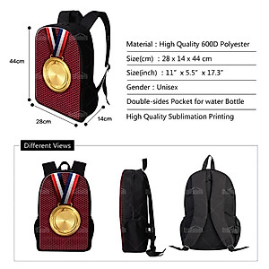 Dispalang Soccer Backpack for Children Cool Bagback Satchel Boys Daily Bag