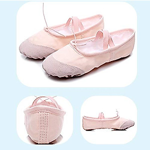 Goettin Ballet Women Canvas Dance Shoes Gymnastics Yoga Shoes Children Adult Soft Canvas Flats Beige