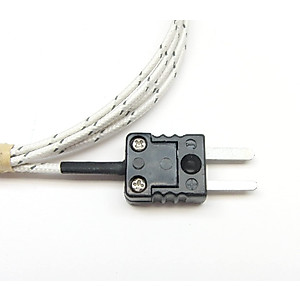 J-Type Thermocouple with Fiberglass Insulation Probe PJ-400 3 ft