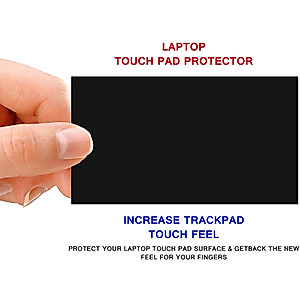 Ecomaholics ® 2 Pack Trackpad Touch Pad Protector Cover Skin for Razer Blade 15 Advanced (2020) 15.6 inch Laptop Matte finish Anti fingerprint/Scratch Laptop Skin Accessories, Black