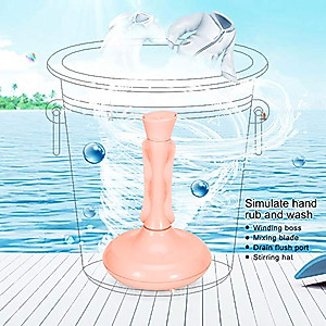 Electric Washing Machine, 360 Degree Mini Portable Laundry Washer, Multi-Function Desktop Washing Machine USB Powered Underwear Socks Washer for Home/Camping/Dorms/College Rooms(Red)