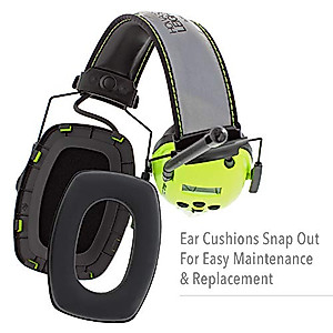 Howard Leight by Honeywell Sync Hi-Visibility Digital AM/FM Radio Earmuff (1030390),Bright Yellow/Green, Unisex