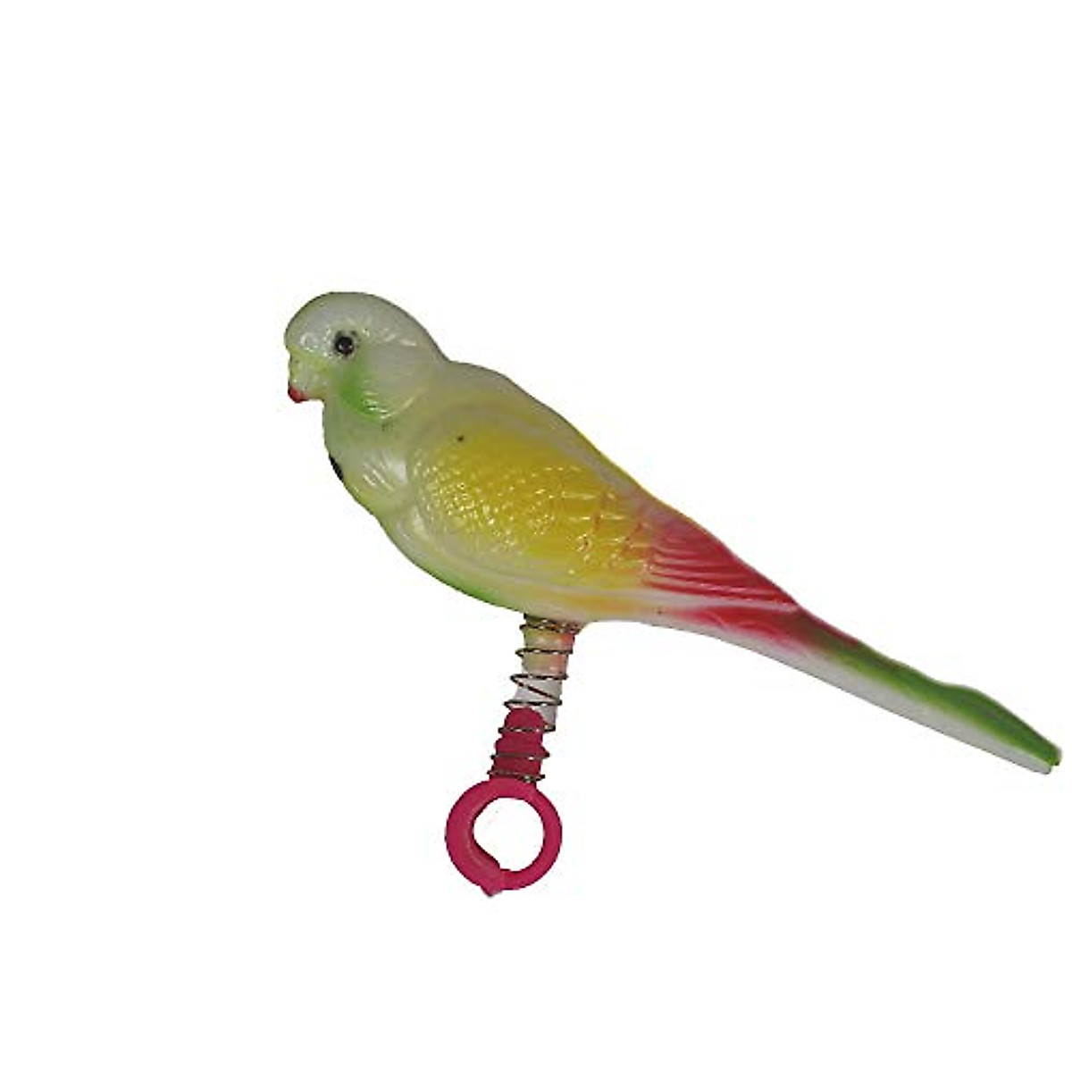 Penn-Plax (BA509 Acrylic Bird Figure, Small Size on Spring | Easily attaches to cage | Give Your Bird a New Friend