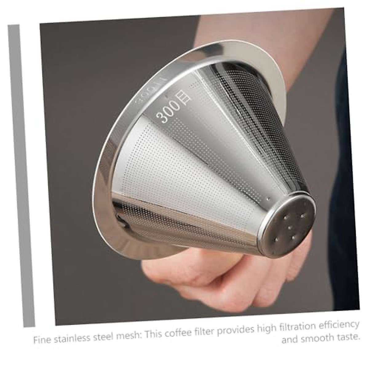 FELTECHELECTR Coffee Filter Tea Net Drip Coffee Maker Cone Espresso Filter Coffee Machine Filter Meshes Pot Home Coffee Mesh Infuser Filter Mesh Strainer Strainers Stainless Steel