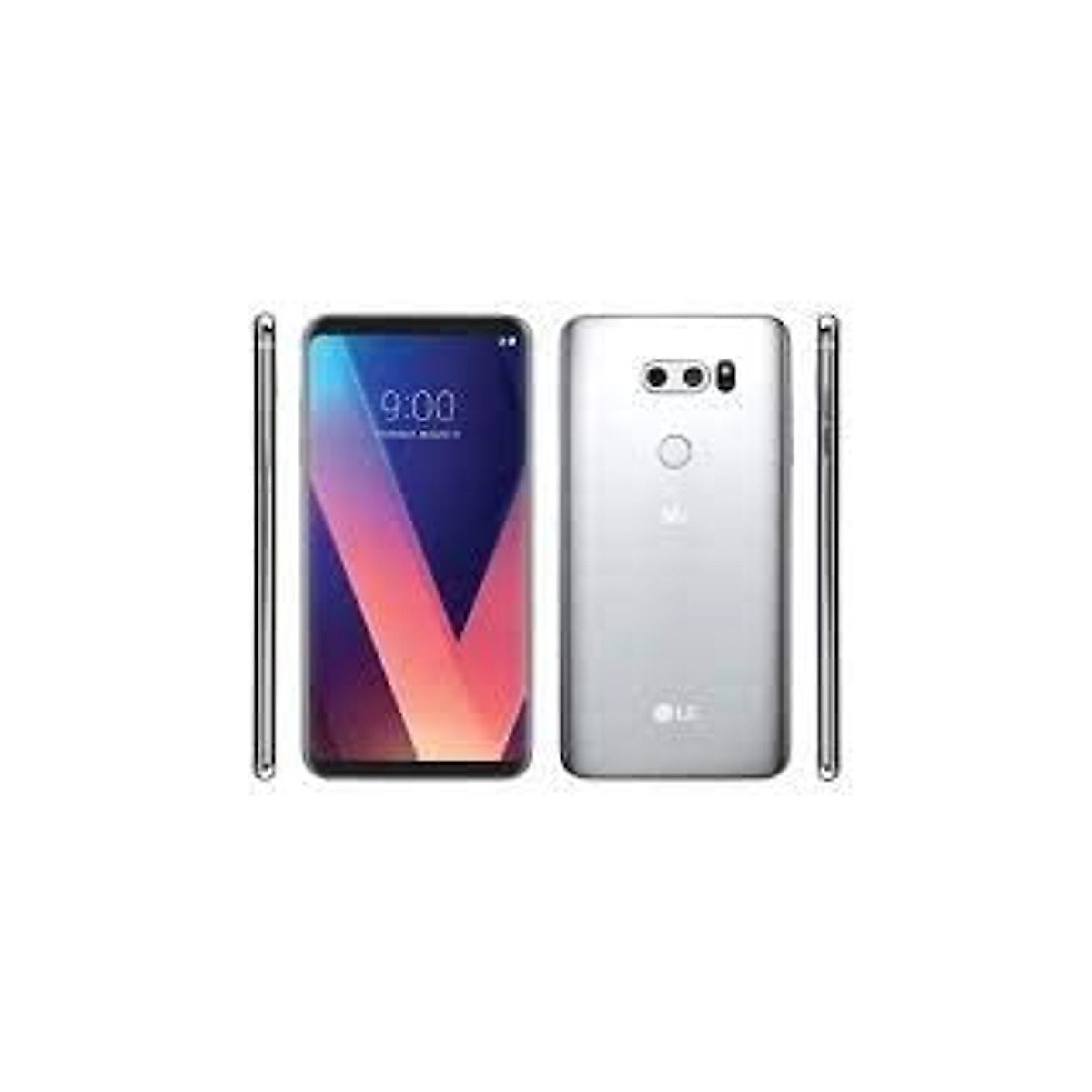 LG V30 Silver for Verizon 64gb - LTE - 6in QHD Plus FullVision Display, LTE, GSM (Renewed)
