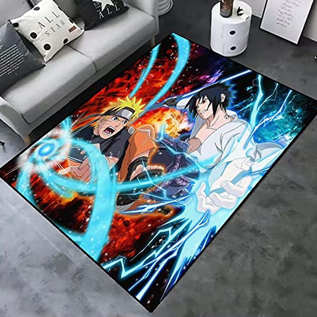 Anime Rug Thickened Non-Slip Locking Edge Large Size Customized Area Rug, Cartoon Mats Carpet Decoration for The Bedroom Living Room Dormitory (10, 32x48 inch)