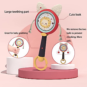 LAFALA Baby Toys 3-6 Months Baby Rattle Set Teething Toys for Babies 0-6 Months 11 PCS 4 Month Old Toys for Babies Teether Baby Essentials with Storage Box Infant Toys Newborn Toys Baby Girls Gifts