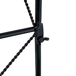 glitzhome 44" H Metal Wind Spinner Yard Stake, Ornamental Windmill Decor Weather Vane Weather Resistant for Home Outdoor Yard Lawn Garden Farm Backyard, Red