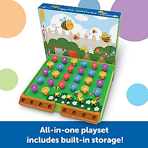 Learning Resources Alphabet Garden Activity Set, Educational Indoor Games, Preschool Alphabet, Toddler Brain Toys, Toddler Preschool Learning, 45 Pieces, Age 3+