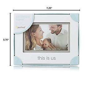 Pearhead This Is US Picture Frame, Family Keepsake Frame, Gift For New And Expecting Parents, 4x6 Photo Frame