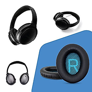 Premium Headphones Replacement Ear Pads for Bose QC25 Quiet Comfort, QC 15, SoundTrue, SoundLink AE2 - Bose Headphones Replacement Parts - Blue/Black