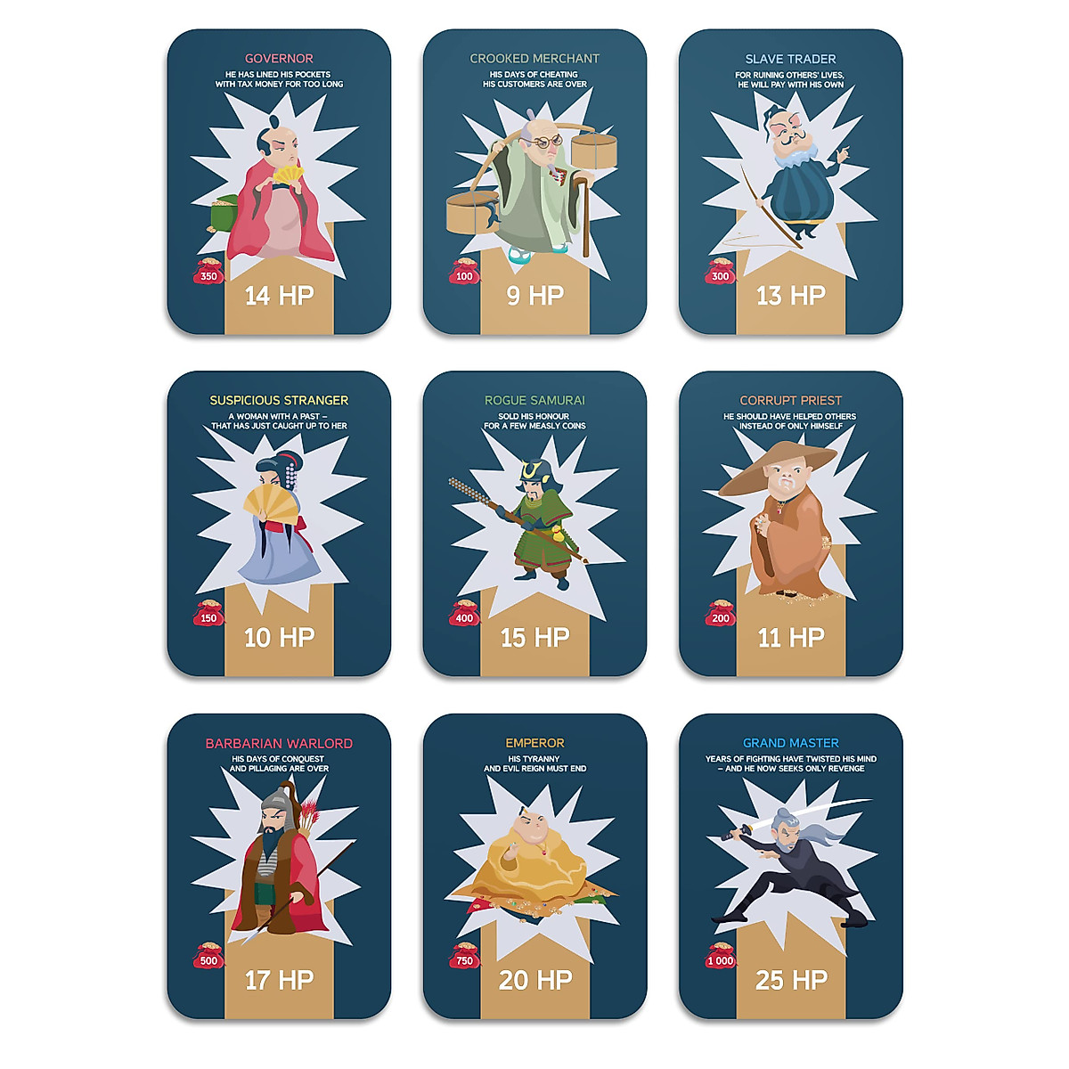 Cutthroat Ninja: Board Game A Strategy Card Game - A Race to The Finish