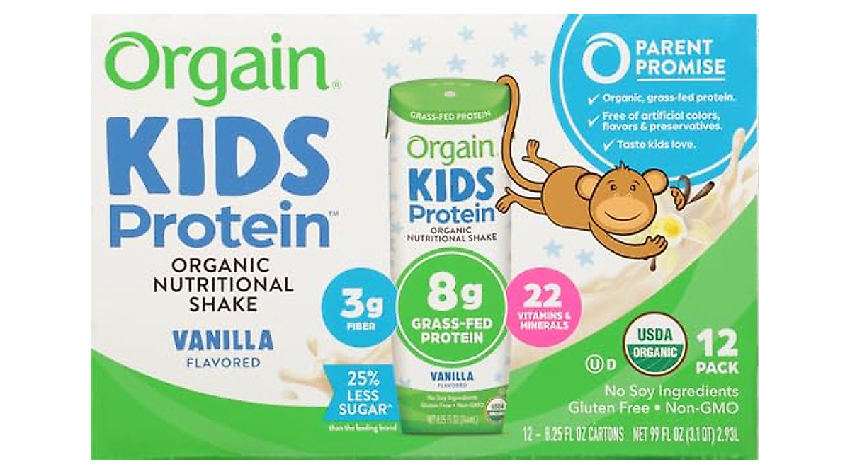 Orgain Organic Kids Protein Shake - Nutritious Vanilla Treat