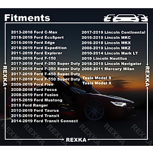 Rexka 30pcs Door Panel Retainer Clip for Ford W713297-S300 C-Max Edge Escape Explorer F-150 Mustang Focus Flex Fusion Taurus Lincoln MKC MKX MKZ Tesla Model S W713297S300