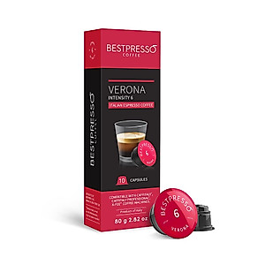 Bestpresso Coffee capsules compatible with Starbucks Verismo, Caffitaly, CBTL, K-fee systems 80 Pods (Variety Pack)