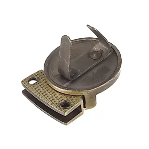 uxcell Turn Lock Clasp, 28mm x 22mm Zinc Alloy Purse Thumb Lock Bag Press Closure Buckle for DIY Handbag Wallet Crafts Making 4Pcs(Bronze Tone)