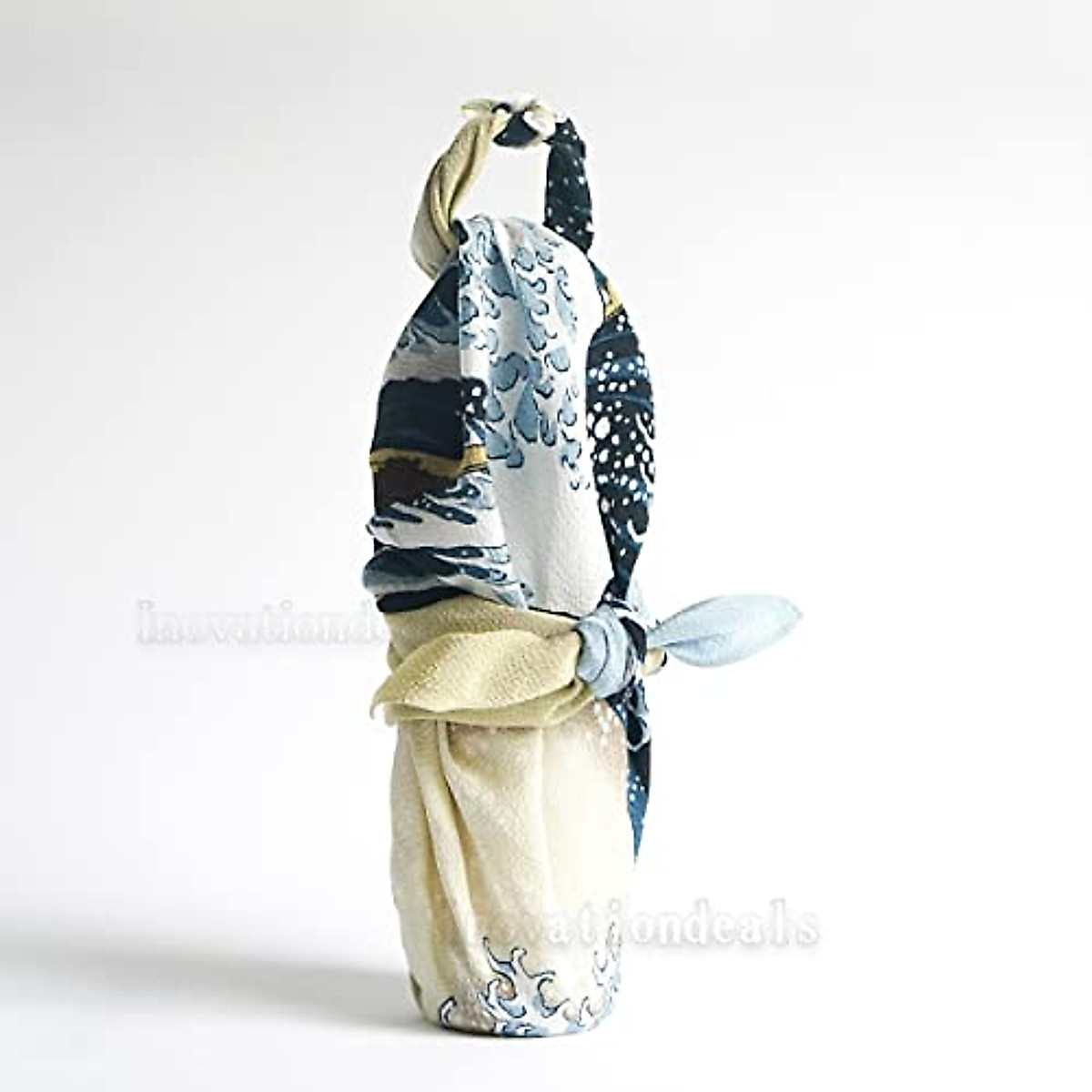 FUROSHIKI Wrapping Cloth Japanese UKIYO-E Design 26.8x26.8 Made In Japan (The Great Wave off Kanagawa)