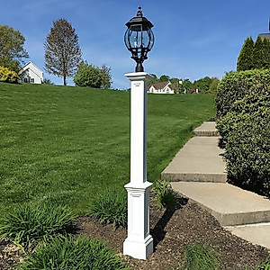 Mayne 5835-WH Signature Outdoor Lamp Post, 9.5x9.5, White
