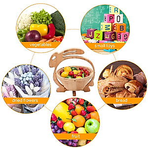 Pannow Dried Fruit Gift Basket, Assortment Gourmet Snack Box, Food Bamboo Tray Candy Turns into Basket for Mothers Day Christmas Birthday Anniversary Corporate Holiday, 10.47x8.27x11.02 inch