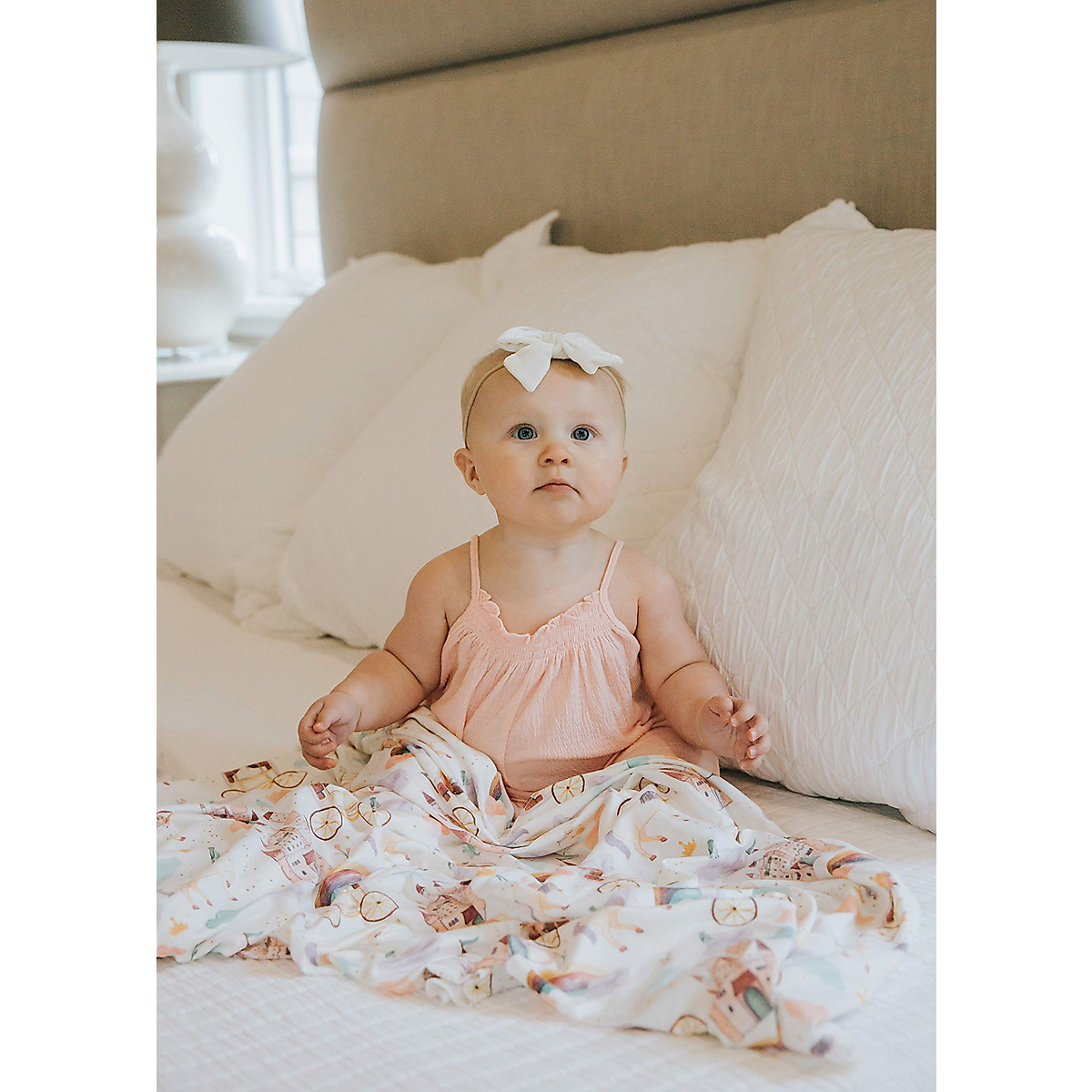 Copper Pearl Three-Layer Baby Blanket: Soft Baby Quilts for Boys and Girls | Breathable, Cozy, Toddler Blanket | Baby Quilt for Newborns | 46x46 Premium Polyester/Rayon | Enchanted