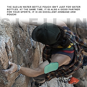 Water Bottle Pouch Compatible for Stanley 40 oz Tumbler with Handle & Stanley Ice Flow 20oz 30oz, Running Water Bottle Handheld Caddy Compatible with Stanley Quencher Adventure 40oz（Pink Dusk）