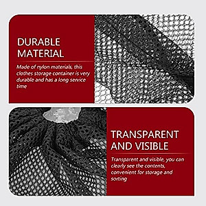 FAVOMOTO Ultralight Nylon Mesh Bags Sleeping Bag Ditty Sacks Clothes Storage Organizer for Travel Camp Home College Dorm Dirty Cloth 22.40X14.54X0.39in