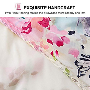 SLPBABY Silk Pillowcase for Hair and Skin with Hidden Zipper Print (Standard, Pattern5)