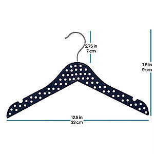 High-Grade Children's Wooden Hangers (10 Pack) Durable Baby Wooden Hangers for Nursery - Cute & Charming Design Kids Clothes Hangers with Notches, 360° Hook - Toddler Wood Hangers for Jackets Etc