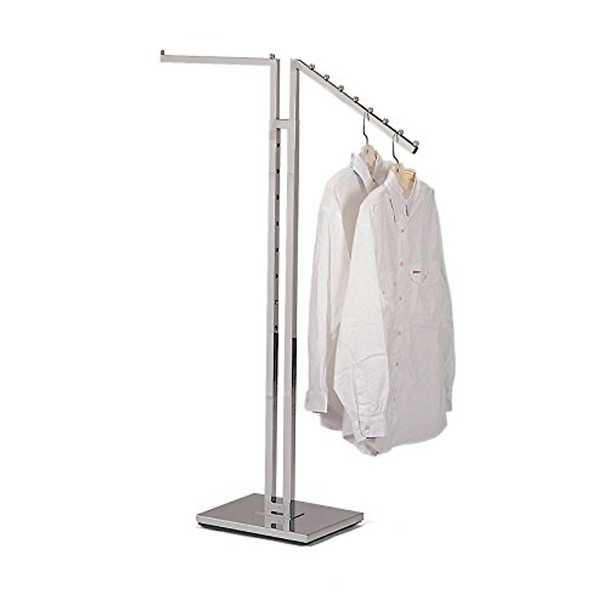 SSWBasics 2 Way Clothes Rack with One Straight Arm
