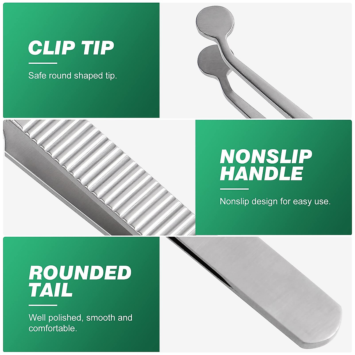 Meibomian Gland Expressor Stainless Steel Eyelid Massage Prevent Excessive Force for Dry Eyes (Round)