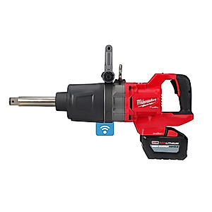 Milwaukee M18 FUEL 18V Lithium-Ion Brushless Cordless 1 in. Impact Wrench Extended Reach D-Handle Kit w/Two 12.0 Ah Batteries