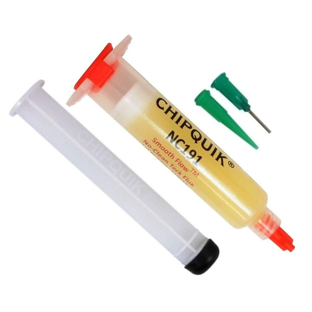 CHIP QUIK NC191 Smooth Flow Tack Flux No-Clean (10cc Syringe)