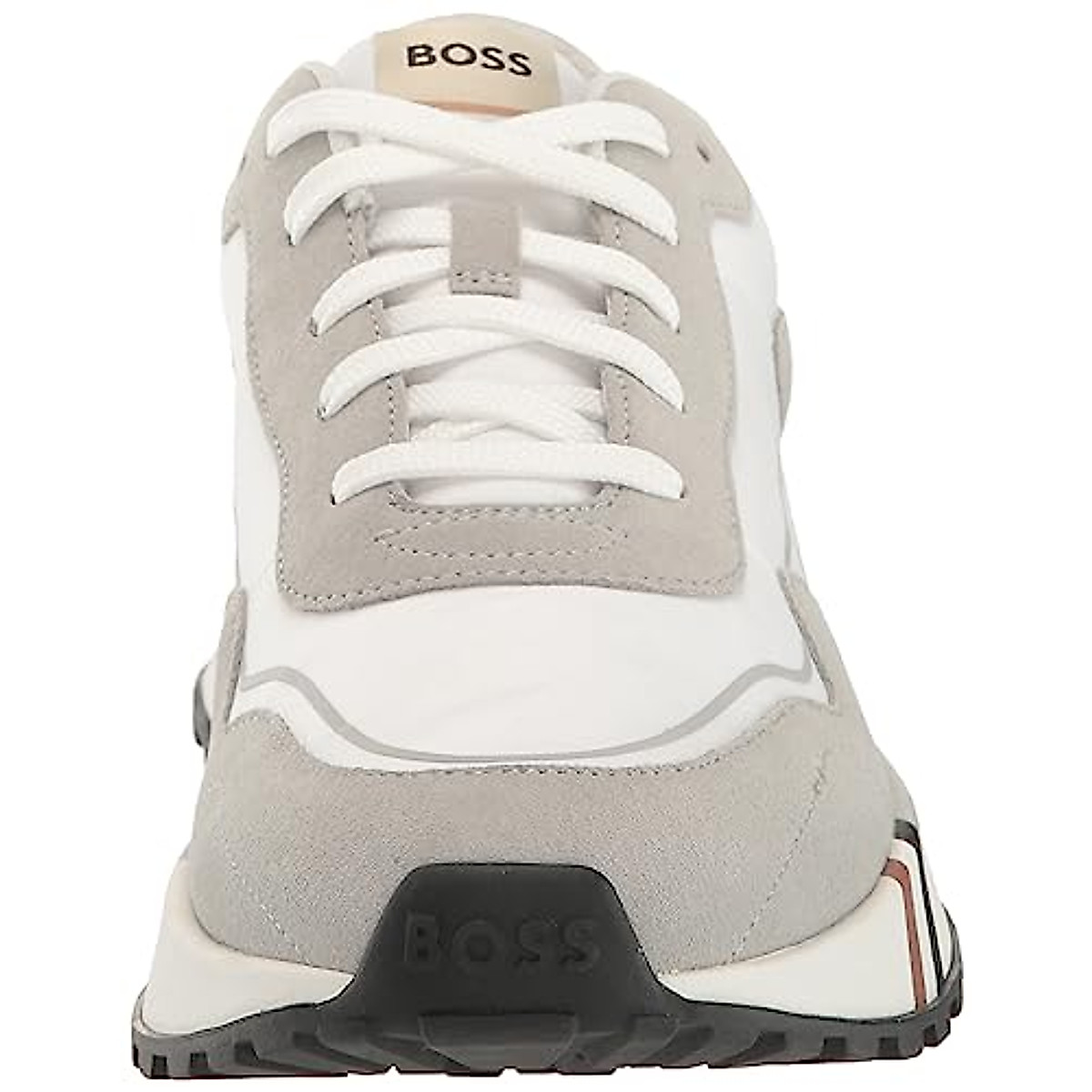 BOSS Side Logo Suede and Nylon Sporty Inspired Sneaker