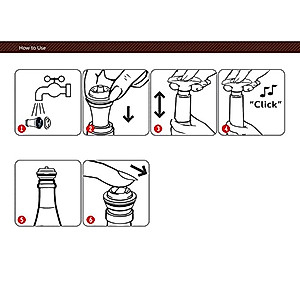 Wine Saver Vacuum Stoppers, Set of 6, Rubber Wine Stoppers, for Wine Saver Vacuum Pump Preserver, Bottle Rubber Corks To Preserve Wine Flavor Best Wine Air Vacuum Stoppers To Keep Wine Fresh