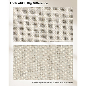 FABINADO Cubes Storage Organizers - Fabric Foldable Bins, 13x15 Inch Kallax Cubby Bins with Dual Handles, Candlelit Beige, 4 Pack