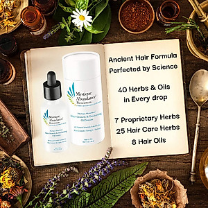 Herbal Hair Growth Oil: Extra Strength Serum for Growth, Anti-Thinning & Hair Fall, Tangle-Free Tresses, Soothe Dandruff, Dry & Itchy Scalp, and Combat Male Pattern Baldness