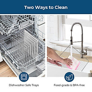 OSTBA Food Dehydrator Machine, 9 Stainless Steel Trays Dehydrators for Food and Jerky, Herbs, Veggies, Fruits, Adjustable Temperature and 48H Timer, Overheat Protection, 1000W, Recipe Book Included