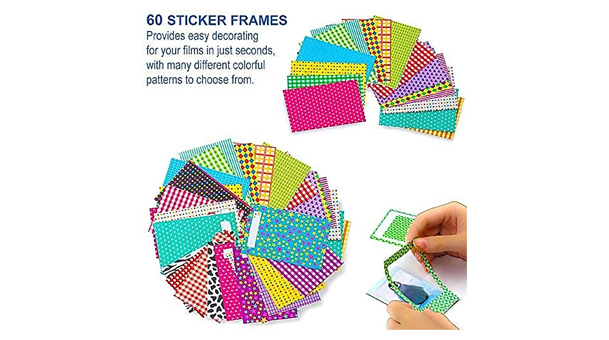 Fujifilm Instax Mini Film: 60 Sheets + Creative Frames & Stickers