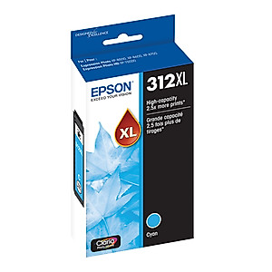 EPSON T312 Claria Photo HD -Ink High Capacity Cyan -Cartridge (T312XL220-S) for select Epson Expression Photo Printers