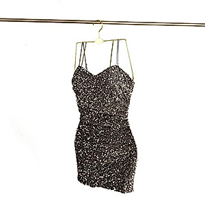 Gold Full Body Shape Metal Wire Swimwear Swimsuit Display Hangers for Dress，Bikini，Lingerie Hangers(10 Pack ，Gold)