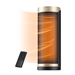 Dreo Space Heaters for Indoor Use, Portable Electric Heater for Bedroom Large Room Office Garage, 1500W Fast PTC Ceramic Heating with Remote, Thermostat, Oscillating, Timer, Multiple Safety Protection