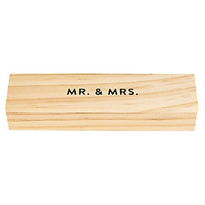 Santa Barbara Design Studio Wedding Gifts Gem Refillable Pen Wood Boxed Gift Set, 1-Piece, Mr & Mrs