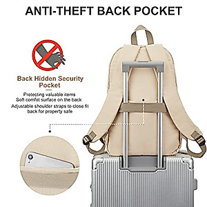 WEPOET Cute White Bookbag For Teens Girls,Aesthetic Middle School Back pack Boys,Casual College backpack for women,Classic School Bag Men,Kawaii Student Backpack For School