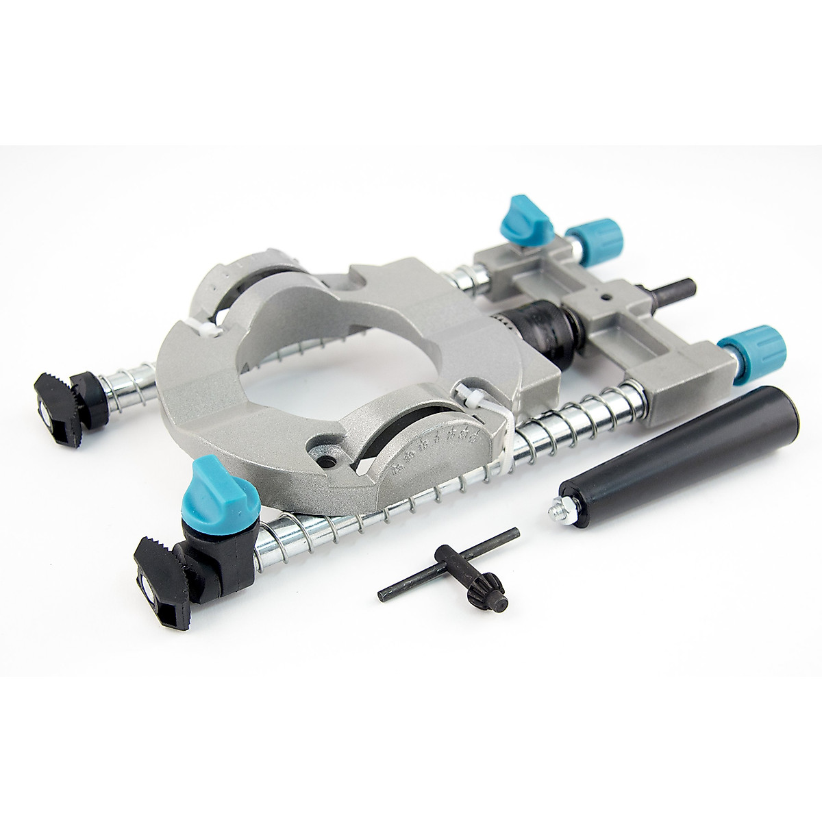 Wolfcraft 4525404 Multi-Angle Drill Guide Attachment For 1/4In. & 3/8In. Drills,Silver