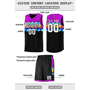 Personalized Basketball Jersey and Shorts Team Name Number Logo-Custom Basketball Jersey Uniform for Men Women Kids